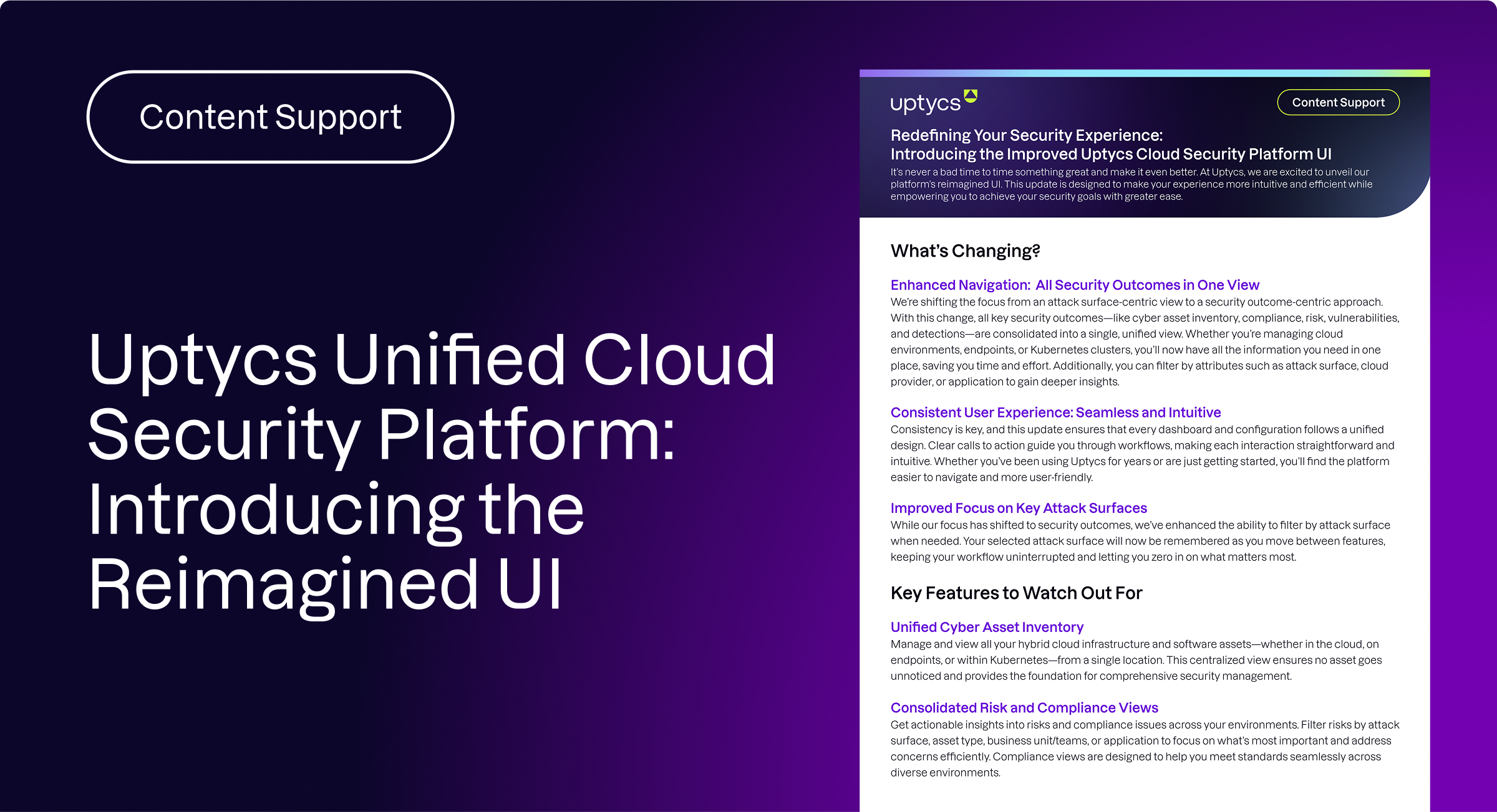 Uptycs Unified Cloud Security Platform | Reimagined UI